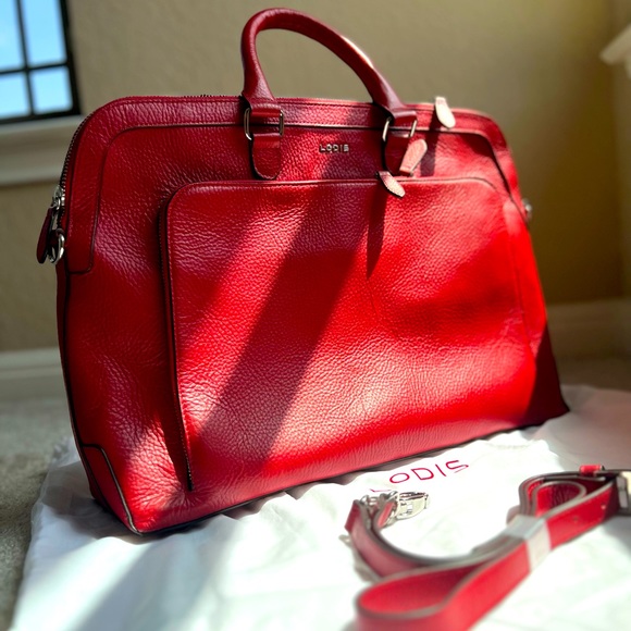 Lodis | Bags | Lodis Accessories Red Haven Brera Briefcase W Laptop ...